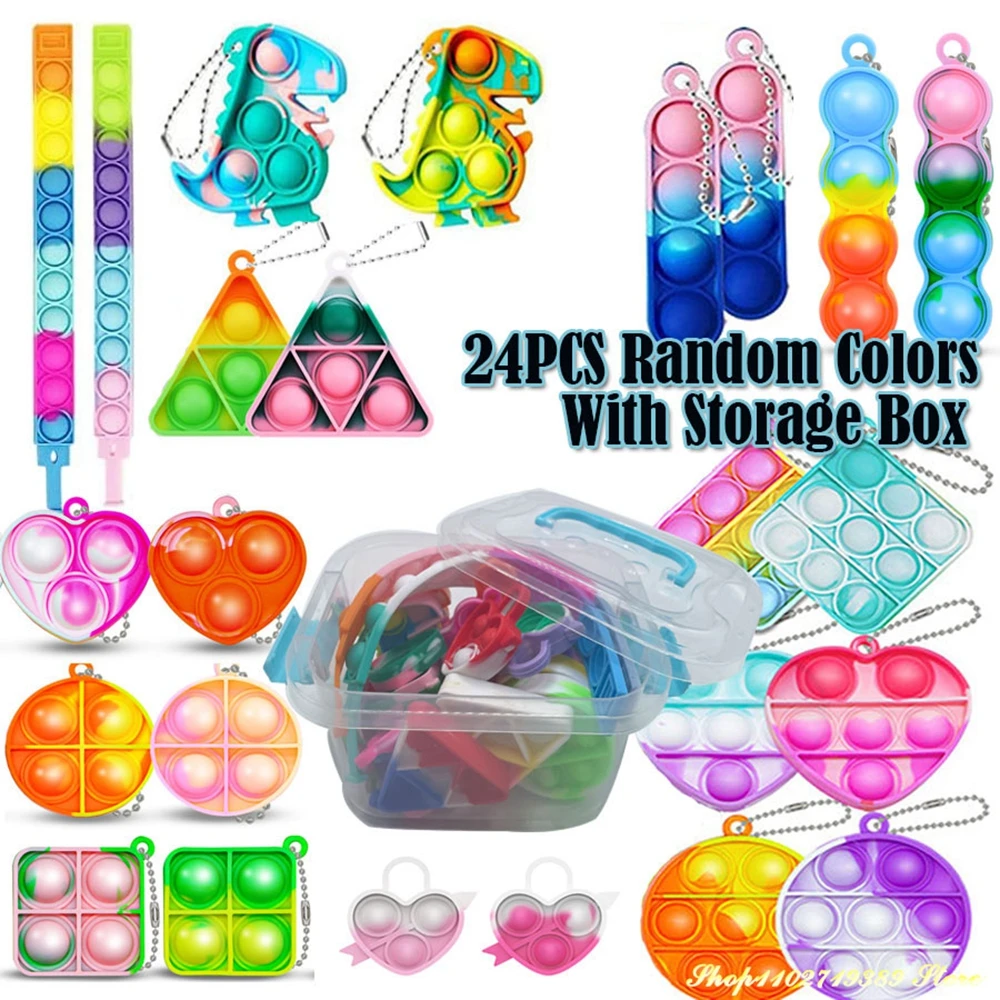 24PCS-Pop-Fidget-Toys-Pop-Keychains-Toys-Fidgets-Pack-Anxiety-Stress ...
