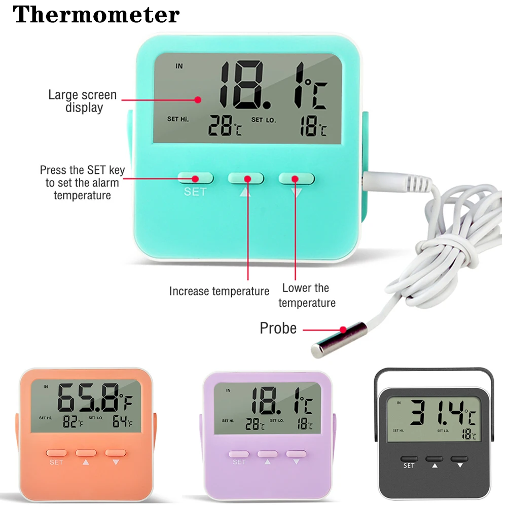 Room Electronic Thermometer Digital Temperature Sensor Temperature ...