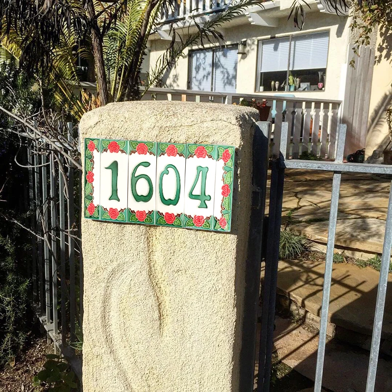 Italian House Number Tiles