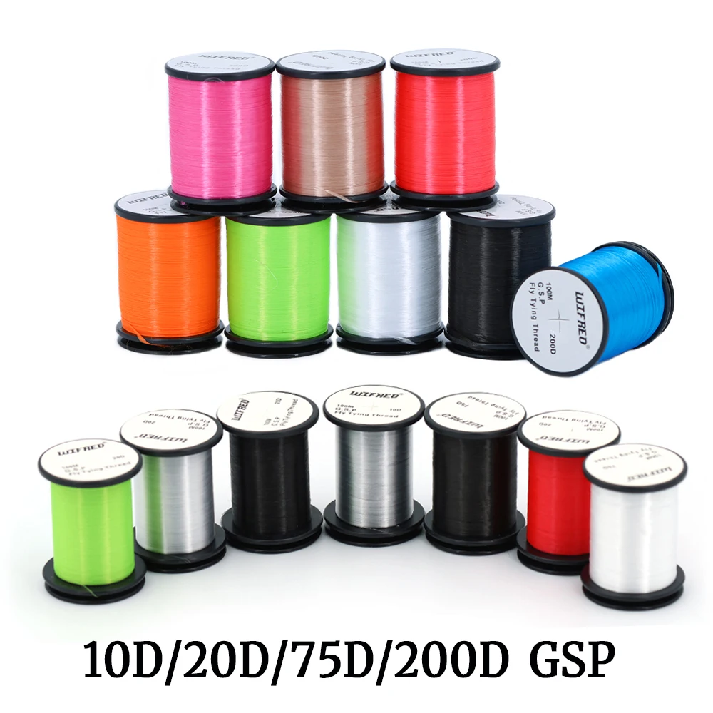 10D/20D/75D/200D GSP Fly Tying Thread Ultra Strong & Fine Diameter,Flat ...