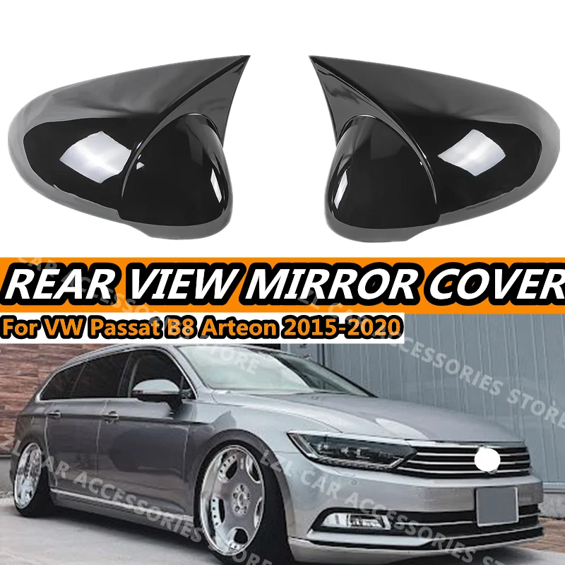 2X Side Wing Mirror Cover Caps for VW Volkswagen Passat B8 Variant ...