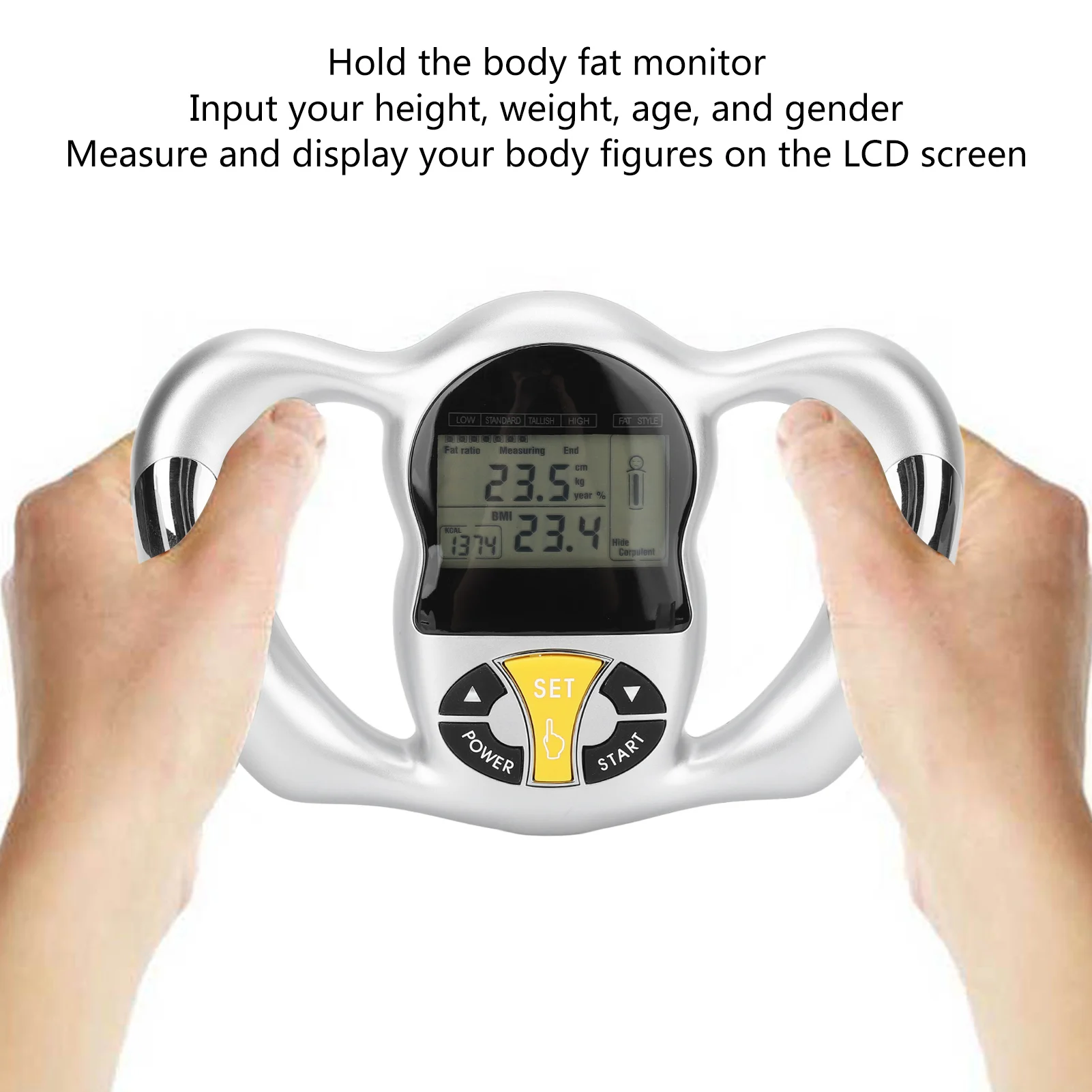 Handheld-Body-Fat-Analyzer-Calorie-BMI-Measurement-LCD-Screen-Portable ...