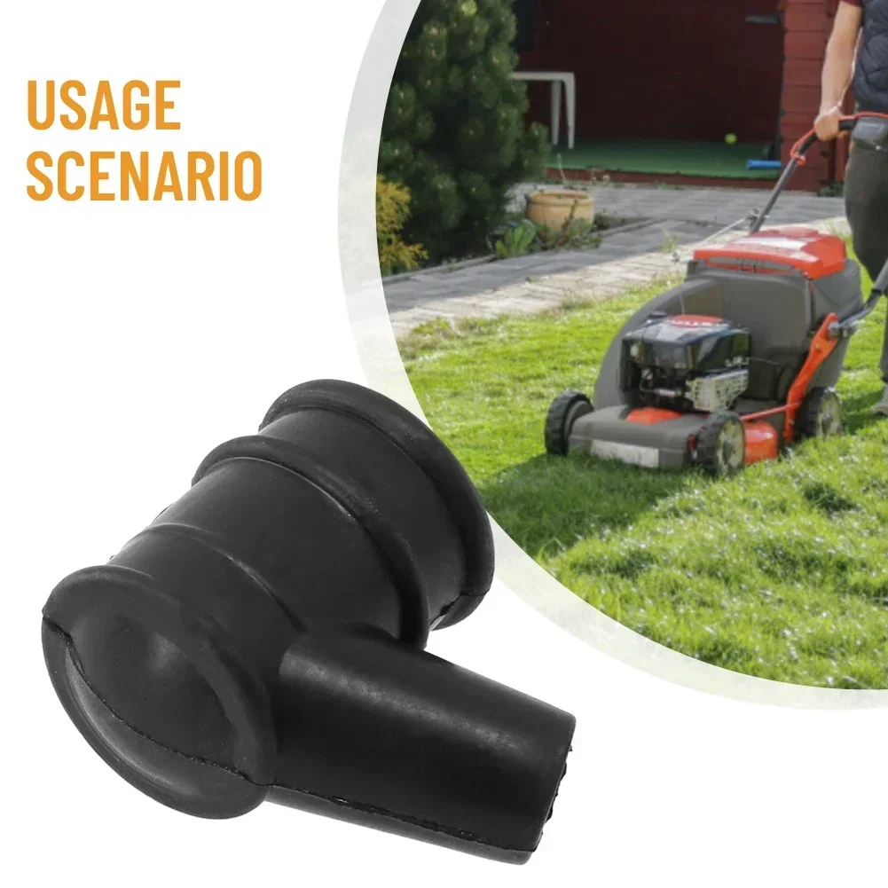 1pc Black Plastic Spark Plug Cap Garden Power Tools Accessories Lawn ...