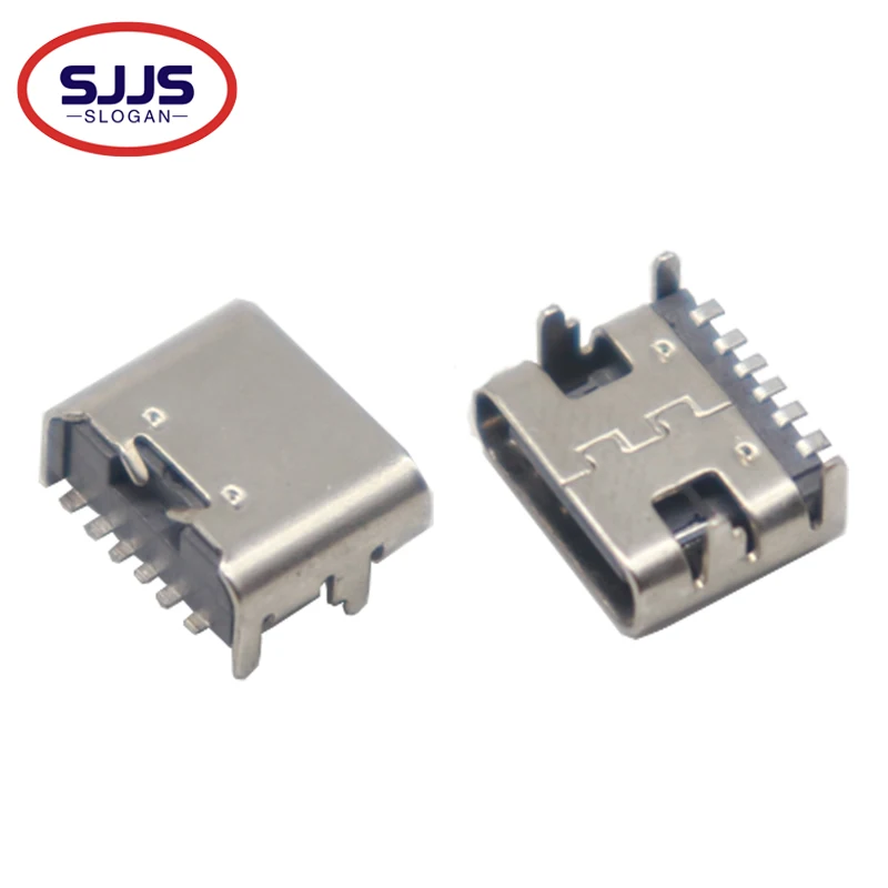 30-5PCS-6-Pin-SMT-Socket-Connector-Micro-USB-Type-C-3-1-Female ...