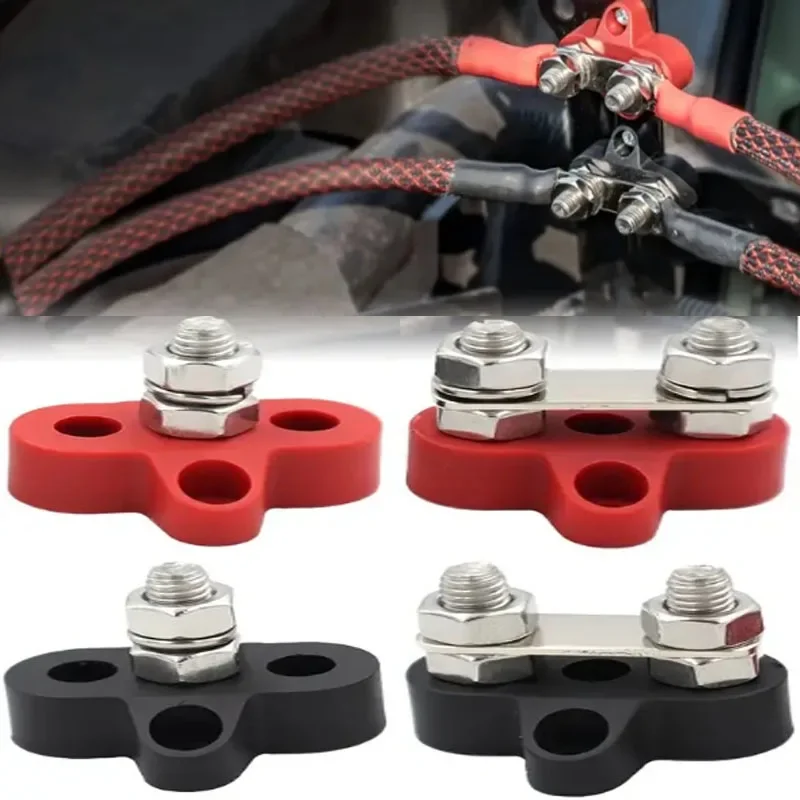 M6-M8-Junction-Terminal-Block-Stud-Red-Black-Bus-Bar-Heavy-Duty-Battery ...
