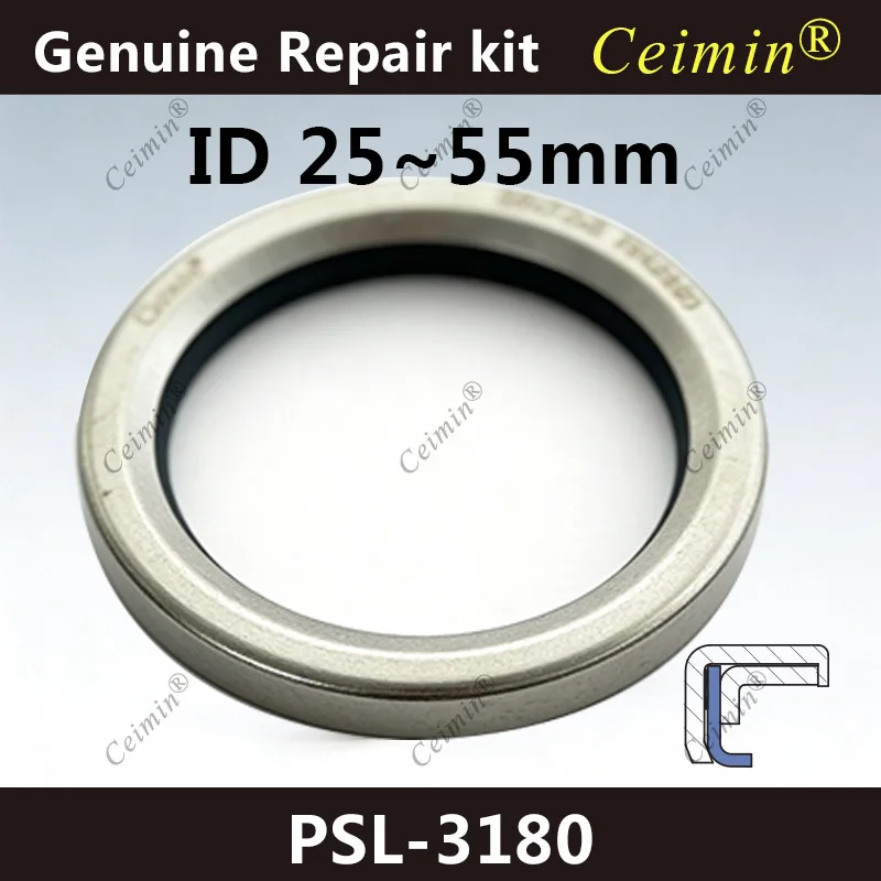 Retentor de Óleo PTFE de Aço Inoxidável 316L Ceimin PSL-3180 (ID 10 ...