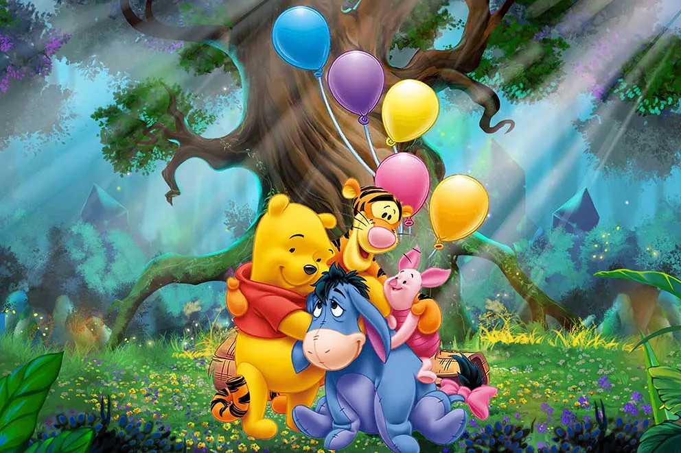 Winnie The Pooh And Friends Birthday Wallpaper