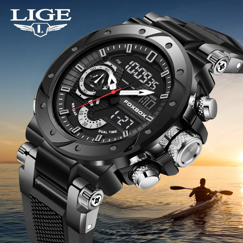 LIGE-Fashion-Watch-Men-Silicone-Strap-Sports-Digital-Mens-Watches-LED ...