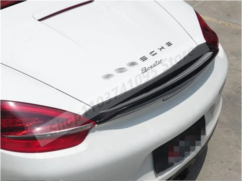 Real-Carbon-Fiber-Rear-Wing-Lip-Diffuser-Tail-Trunk-Spoiler-For-Porsche ...