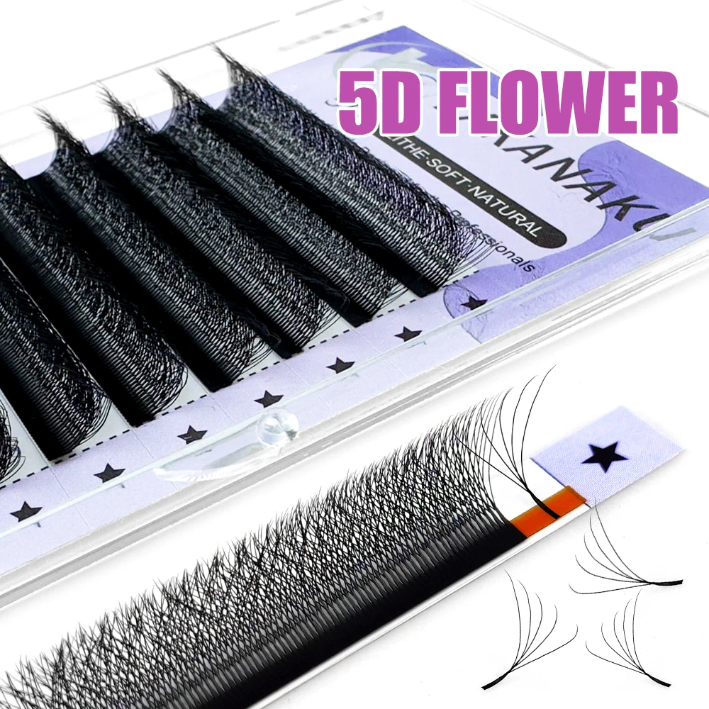 LAKANAKU-5D-W-Shape-Eyelashes-Extension-Premade-Volume-Fans-Natural ...