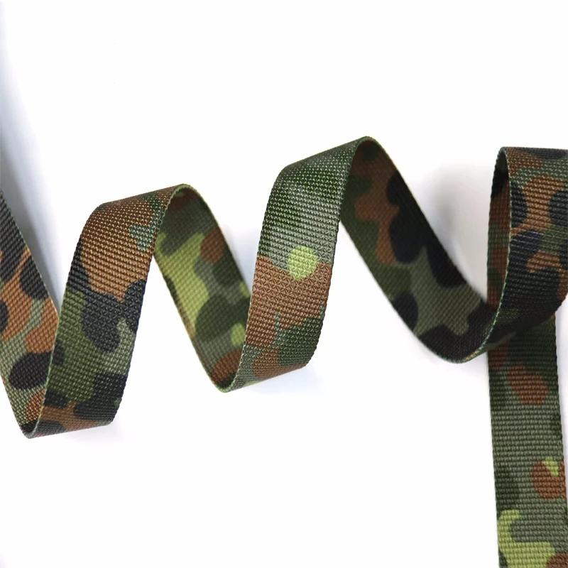2-5cm-Width-Jungle-German-Flecktarn-Camouflage-Webbing-Non-elastic ...
