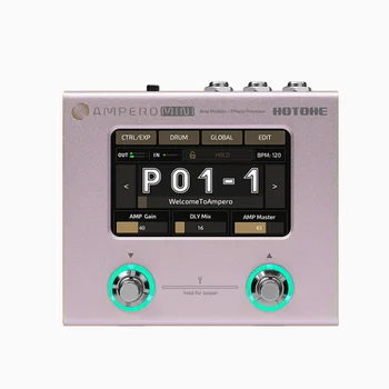 Hotone ampero mini ultra compact amp modeler & effects processor with ...