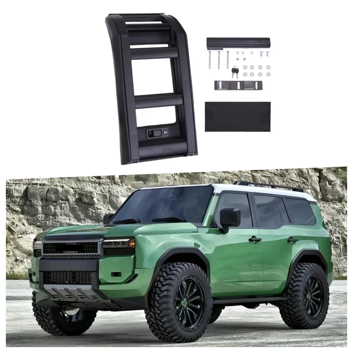 Escalera-de-Elevaci-n-plegable-para-Land-Cruiser-Prado-250-J250-LC250 ...