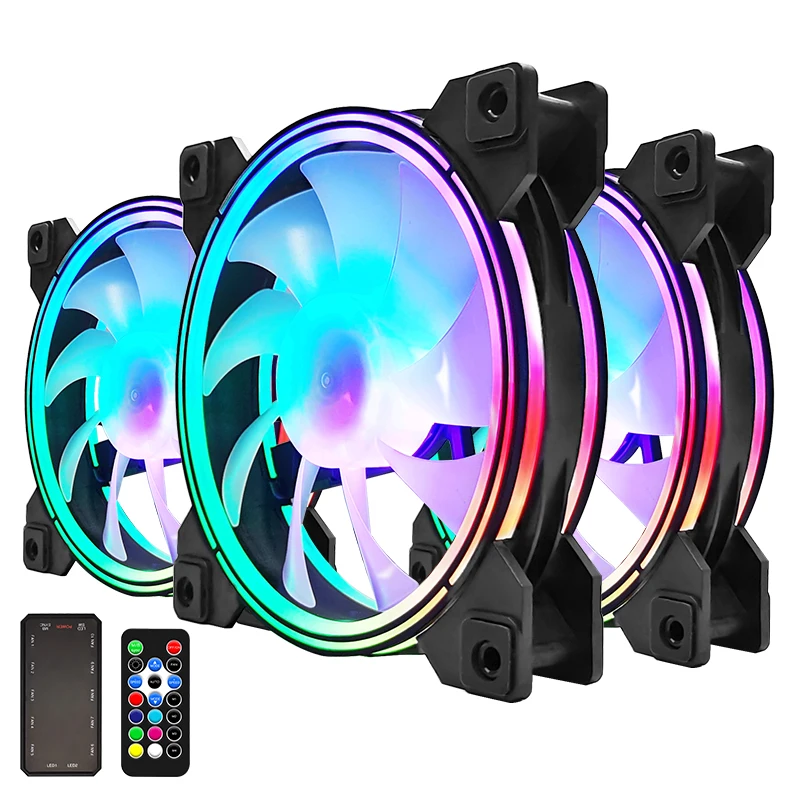 120mm-Fan-Double-Sided-Halo-Ring-ARGB-Sync-Remote-Control-Adjustable ...
