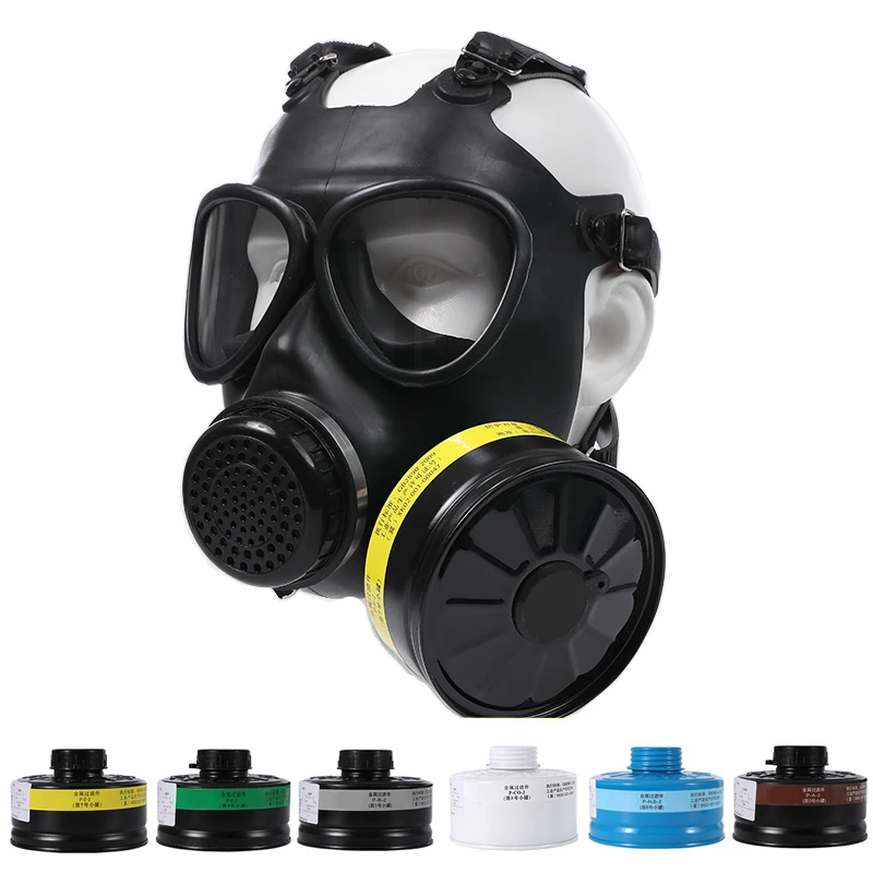 Nieuwe 64 Multifunctionele Type Zwart Gas Volledige Masker Respirateur ...