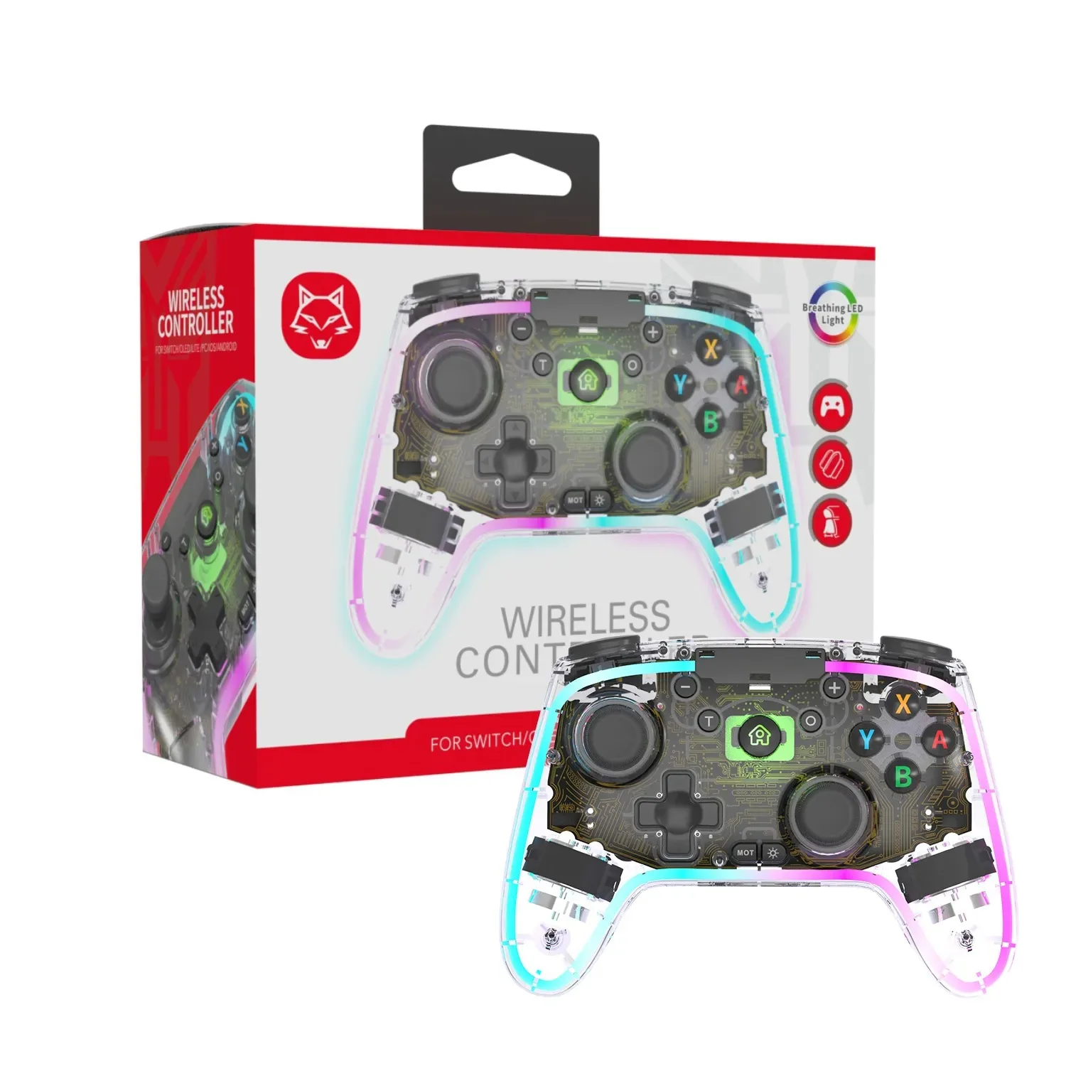 Switch-Pro-Controller-With-RGB-Breathing-LED-Switch-Controllers-Remote ...