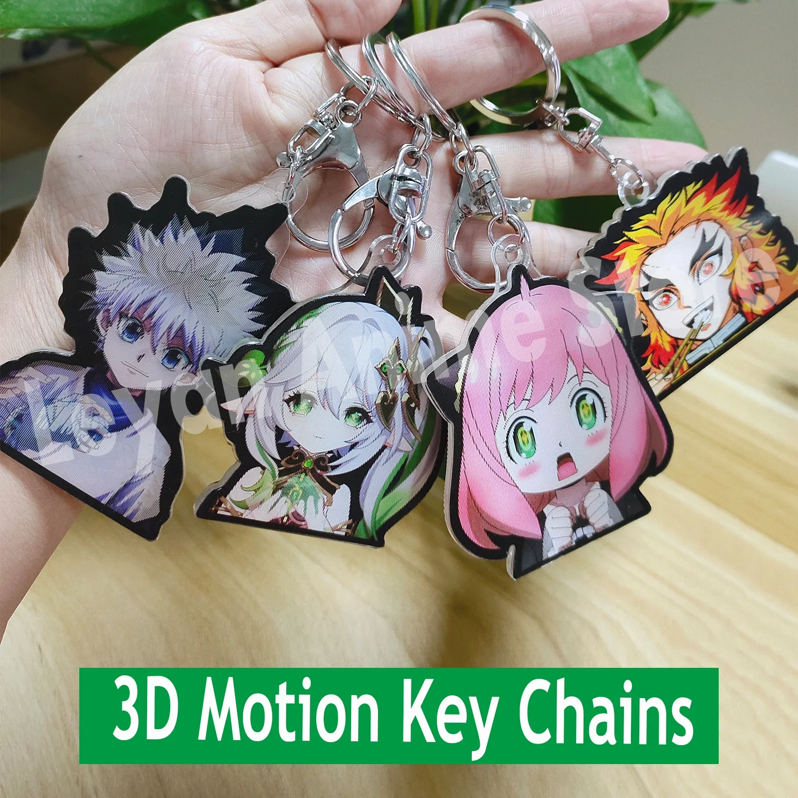 Mix-Wholesale-Anime-Motion-Key-Chains-Acrylic-Keychains-Car-Keyring-Bag ...