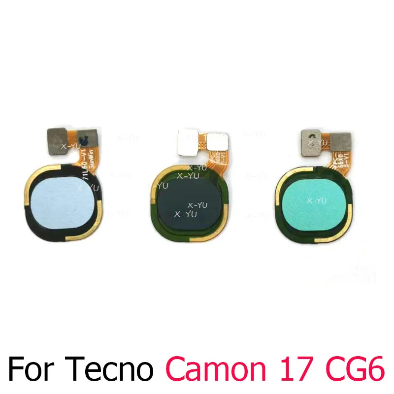 For Tecno Camon 17 Pro 17P 18i CG6 CG7 CG8 Home Button Fingerprint ...