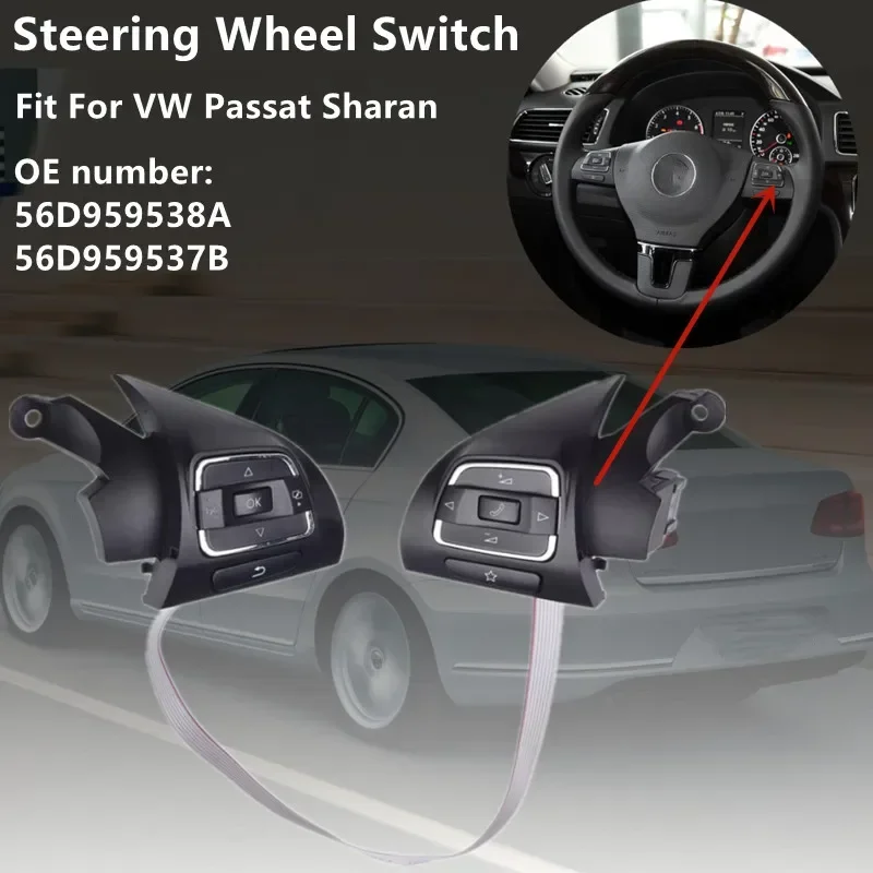 Auto-Multifunction-Steering-Wheel-Audio-Control-Combination-Switch-For-VW-Passat-B7-2011-2015 ...