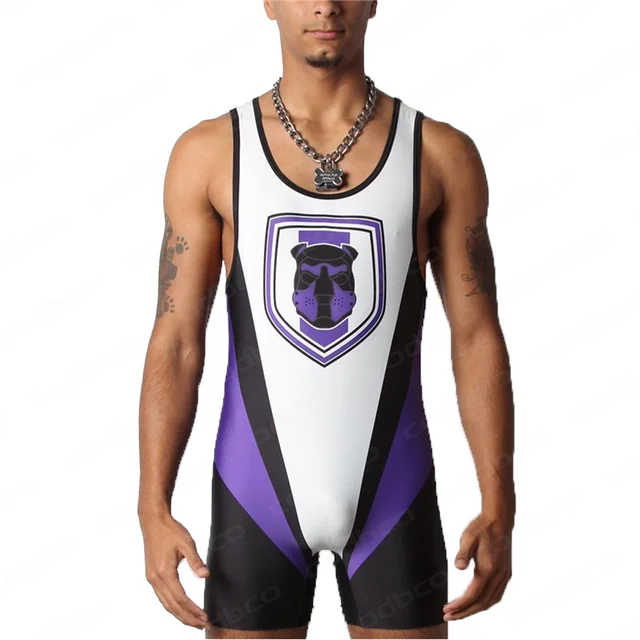 Nuevo traje de lucha libre para hombre, mono de una pieza, mono ...