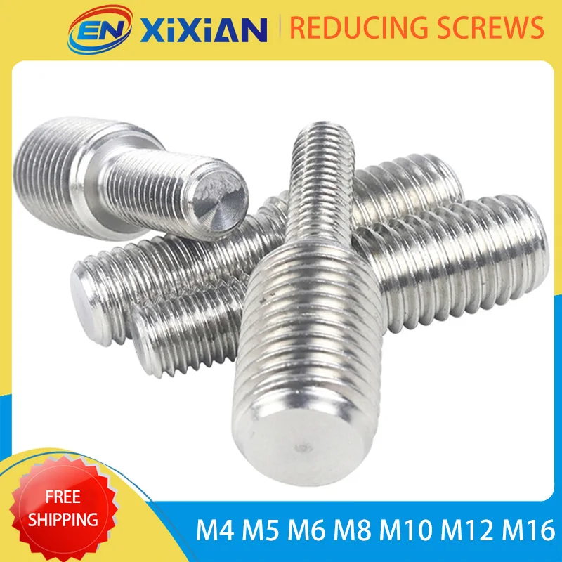 M4 M5 M6 M8 M10 M12 M16 Reducing Screws Bolt Conversion Double ended Headless Screw Camera ...