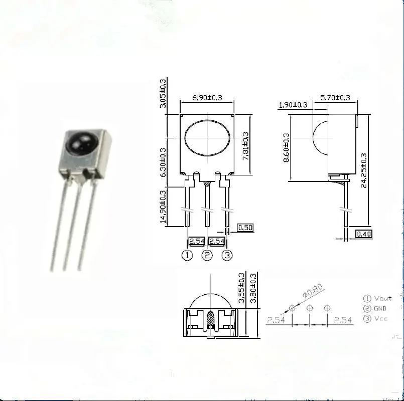 5pcs-Lot-IRM-8601M2-38KHZ-Infrared-Remote-Control-Receiver-IRM8601M2 ...