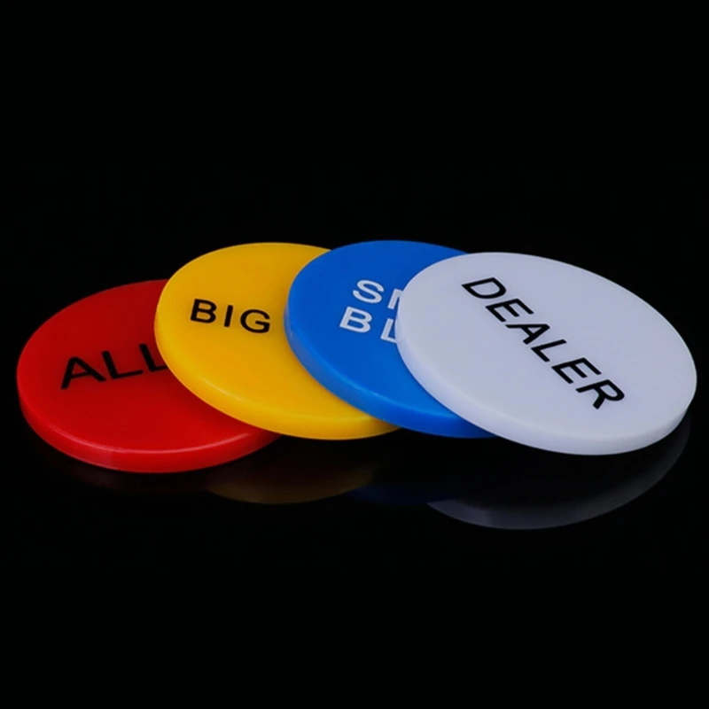 4Pcs Small Blind Big Blind Dealer Buttons Poker Dealers Button Poker ...