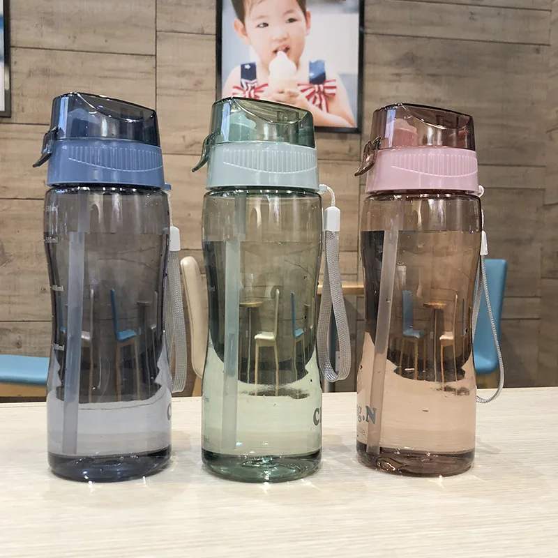 580ml-Large-Capacity-Water-Bottle-Straw-Cup-High-Temperature-Plastic ...