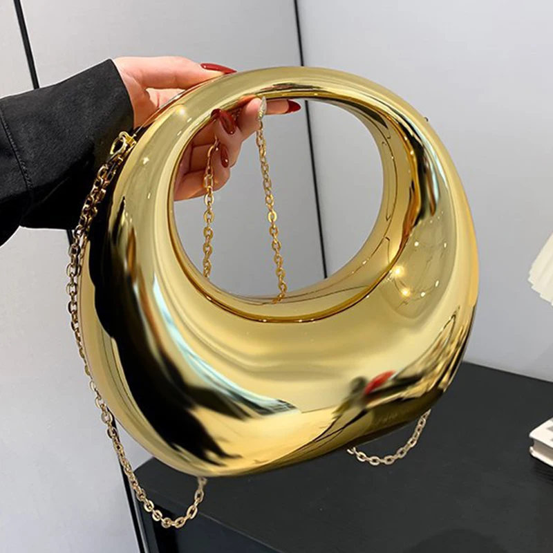 YYW-Acrylic-Evening-Handbag-for-Women-2024-Trend-Moon-Shape-Purse-Top ...