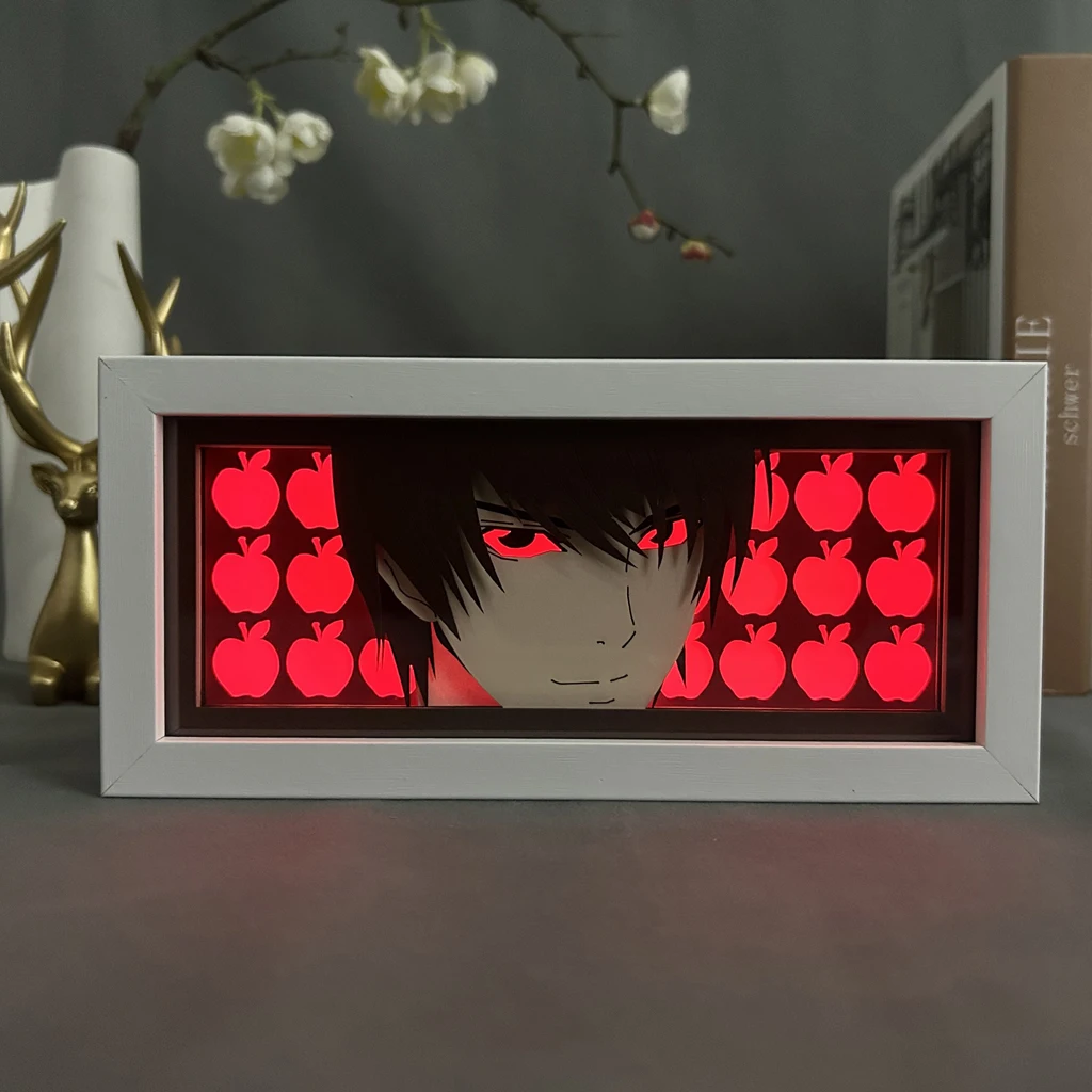Paper-Cut-Anime-Light-Box-Anime-Death-Note-Light-Yagami-for-Bedroom ...