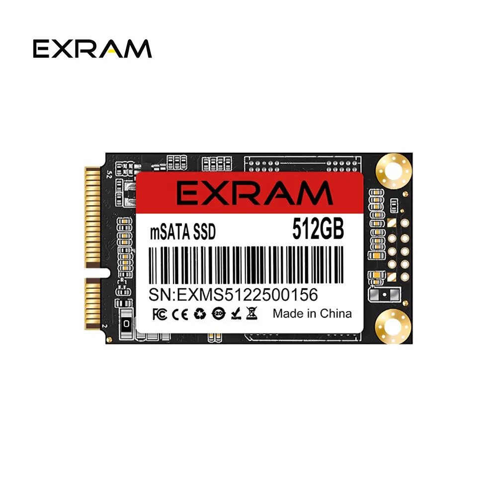EXRAM MSATA SSD Hard Disk Solid State Drive SATA3 Internal MINI Hard Disk 128GB 256GB 512GB 1TB ...