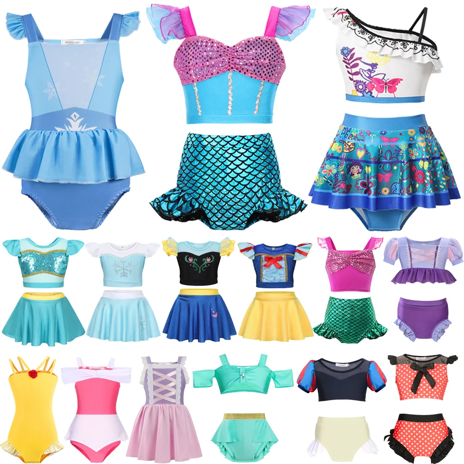 Summer-Girls-Princess-Style-Swimsuit-2-10Y-Two-Pieces-Bathing-Suit ...