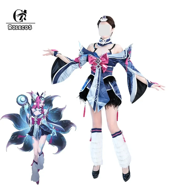 ROLECOS-LOL-Snow-Moon-Ahri-Cosplay-Costume-pour-femme-tenue-de-jeu-d ...