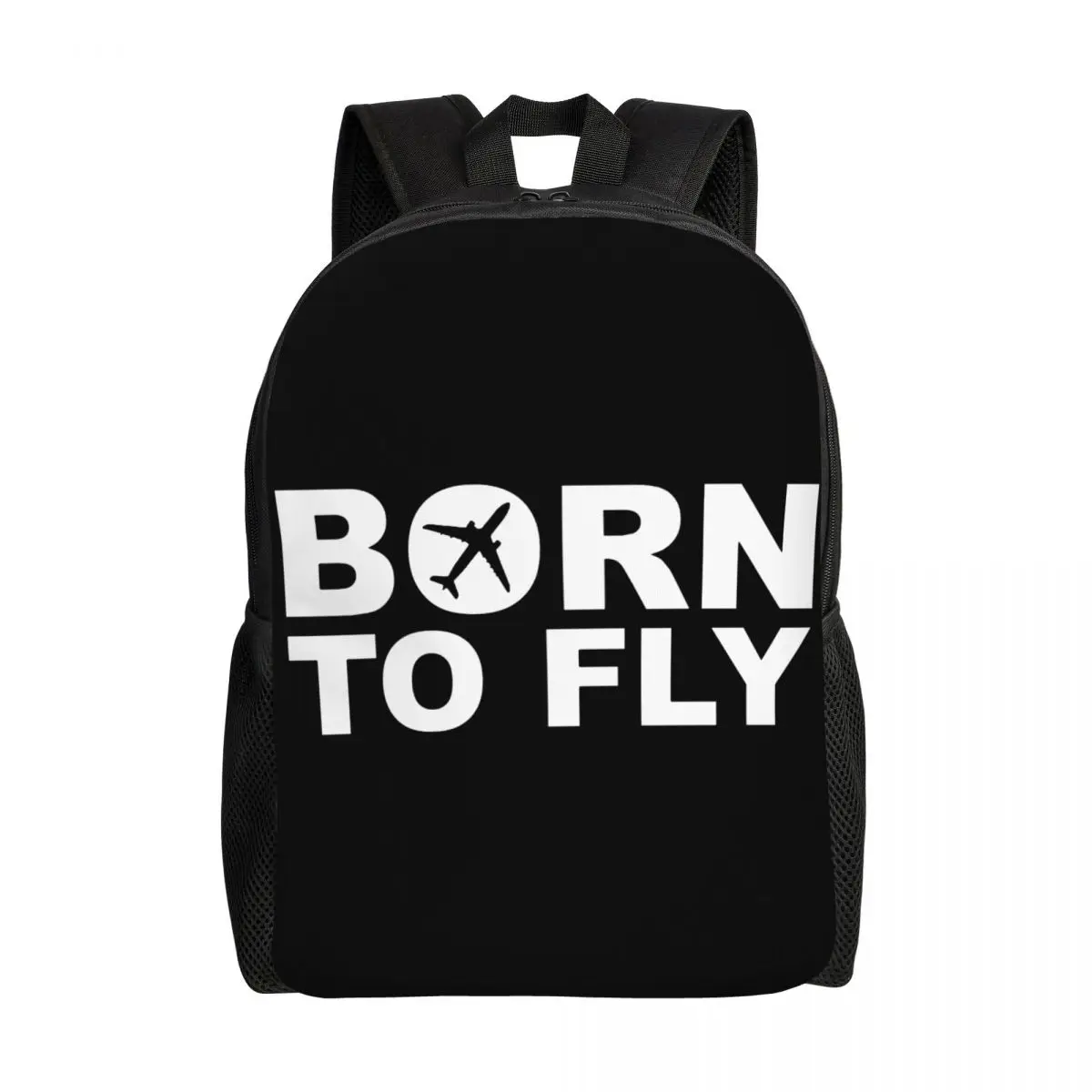 Born-To-Fly-Flight-Pilot-Backpack-Aviation-Airplane-Aviator-Gift-School ...