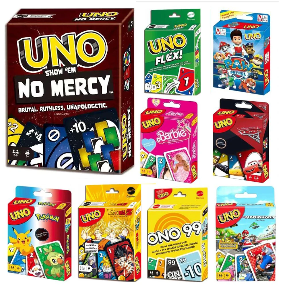 new-uno-no-mercy-card-game-Anime-Cartoon-Board-Game-Pattern-Family ...