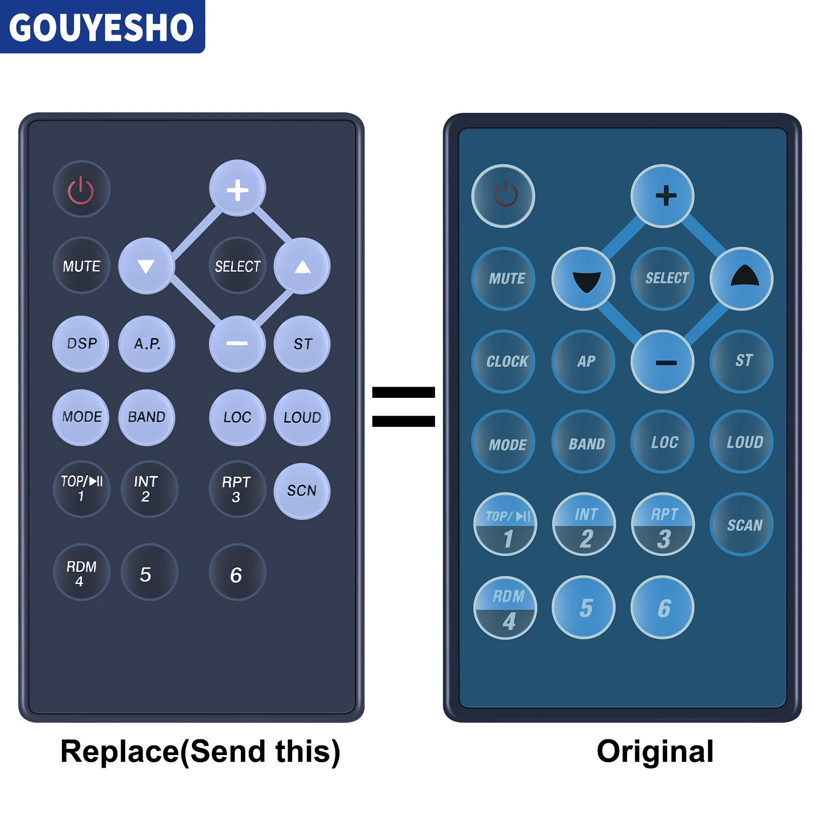 New-Replace-Remote-Control-For-Boss-506UA-622UA-MR648S-MR648W-Car ...