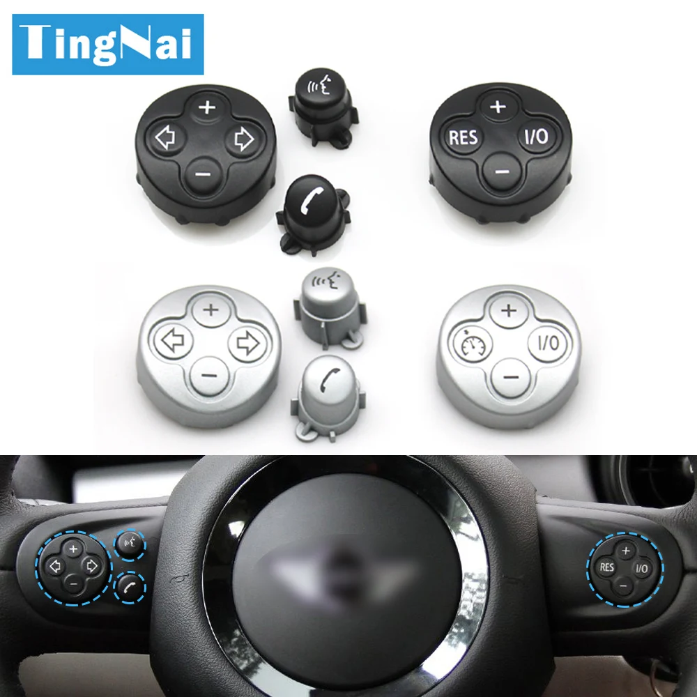 2PCS Car Steering Wheel Multifunction Cruise Control Switch Button ...