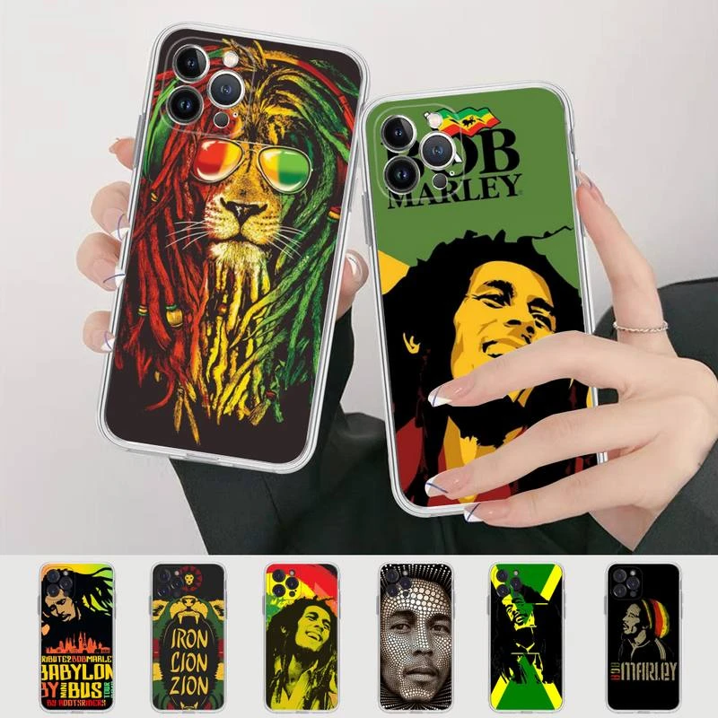 Reggae Bob Marley Phone Case Silicone Soft for iphone 14 13 12 11 Pro ...
