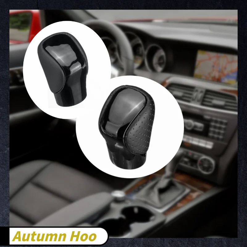 7mm Black Gear Shift Knob PU Leather Shifter Lever Stick For Lexus ES ...