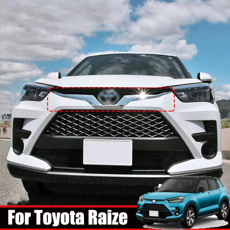 For-Toyota-Raize-A200-A201-2020-2021-ABS-chrome-Front-Grille-Grill-Hood ...
