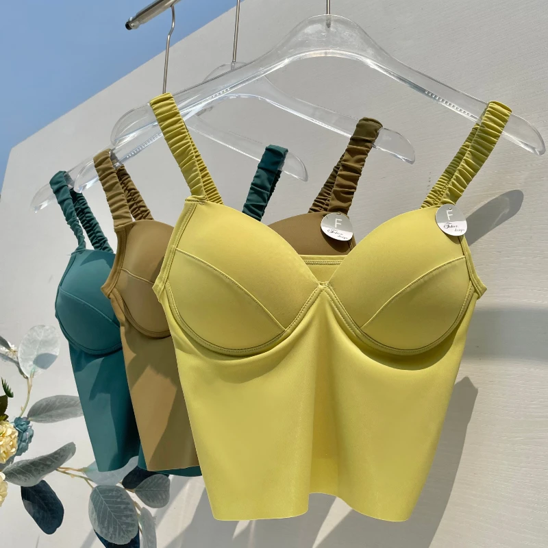 Spaghetti Strap Tanks Camis for Women Sexy Casual Solid Colours Summer ...