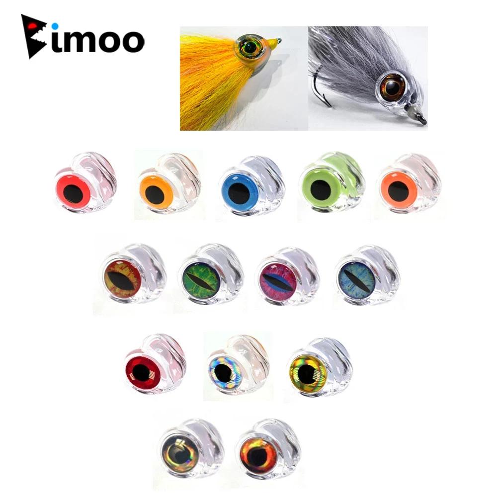 Bimoo 20 Pçs Claro Fluoro Epóxi Máscara De Peixes Streamer Moscas De ...