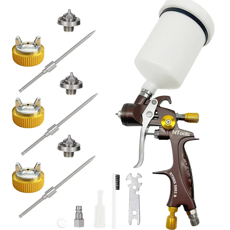 Paint Spray Gun With Three Nozzle Paint Sprayer Air Spray Gun High ...