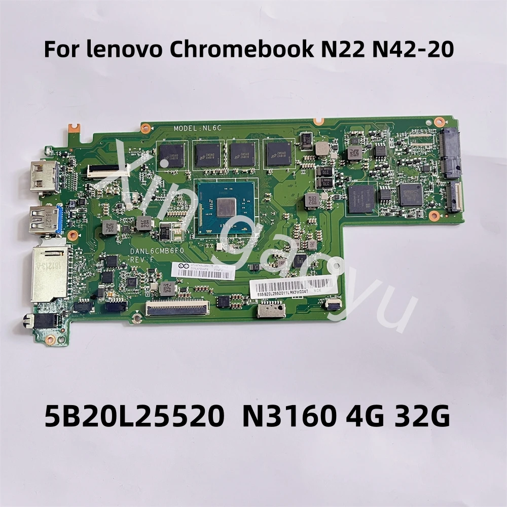 For-lenovo-Chromebook-N22-N42-20-Motherboard-With-N3160-4G-32G ...