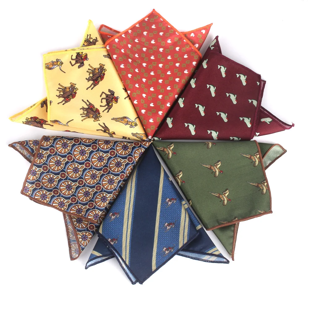 Animal-Print-Pocket-Square-For-Men-Women-Floral-Print-Suits-Kerchief ...