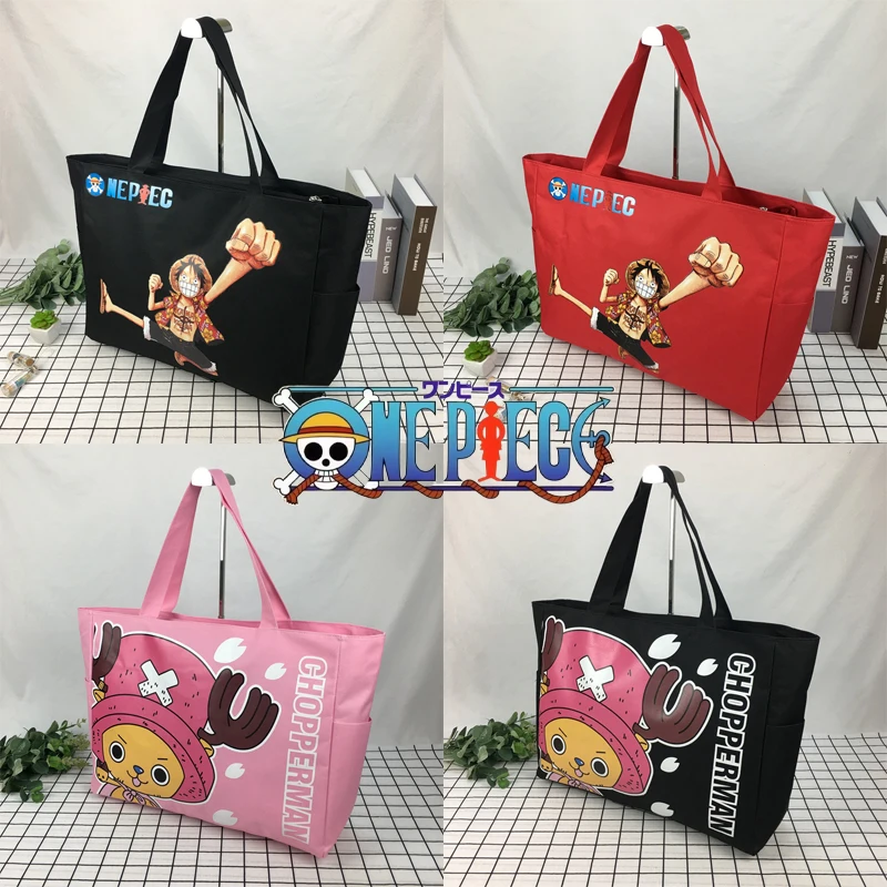 One Piece Luffy Tony Chopper Tote Bag Anime Cartoon Shoulder Bags Women ...