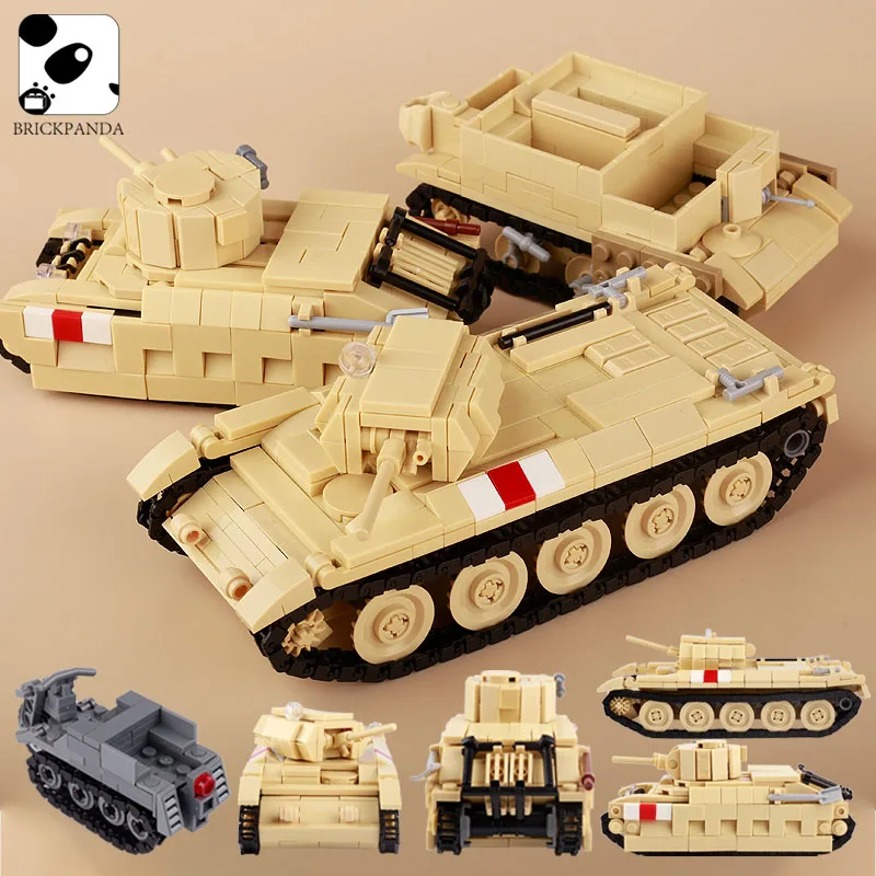 Military WW2 Tank Building Blocks Britain Armored Vehicle German Car ...