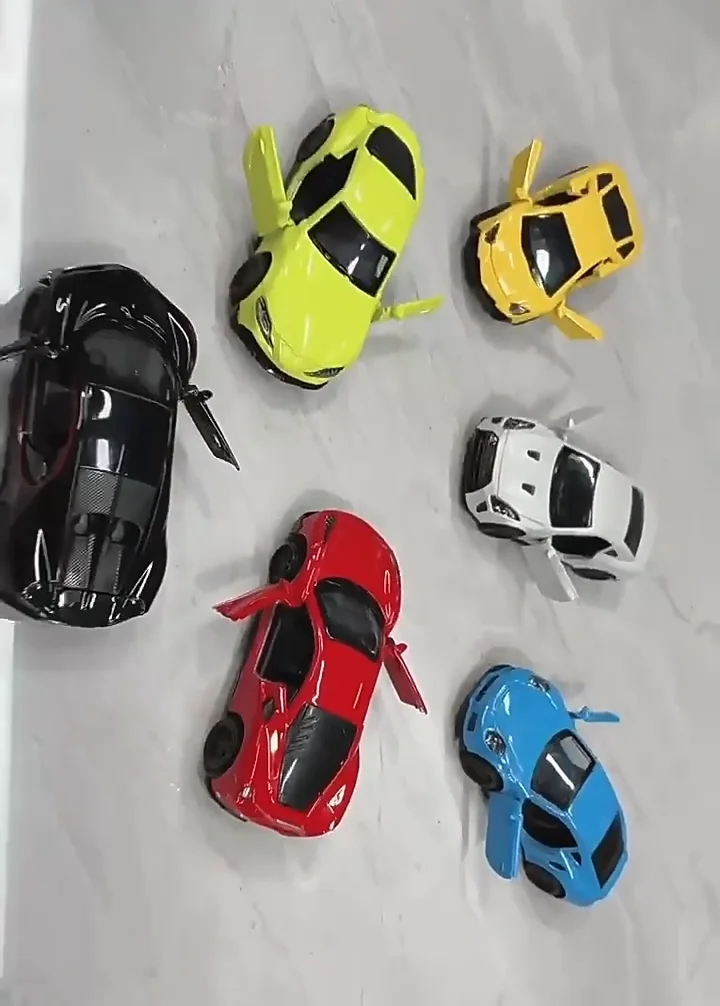 Full Metal Cars Toy Open Door Vehicles Mini Die cast Pull Back Mini Car ...