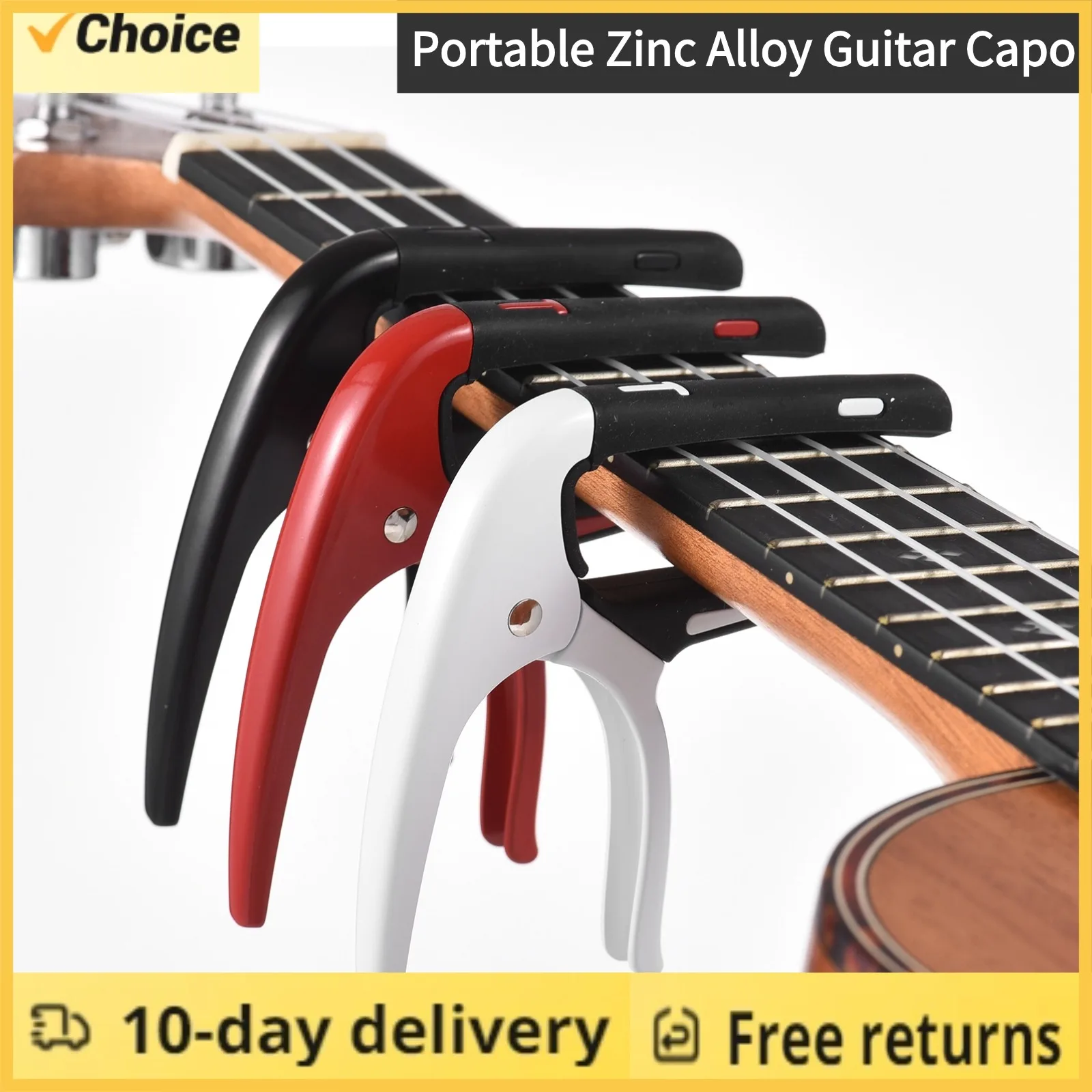 Portable-Zinc-Alloy-Guitar-Capo-Professional-Guitar-Tone-Changer-with ...