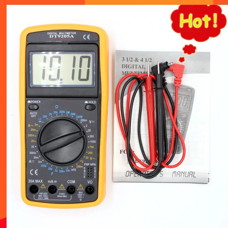 Dt9205a-profissional-mult-metro-digital-amper-metro-handheld-el-trico-resist-ncia-volt-metro ...